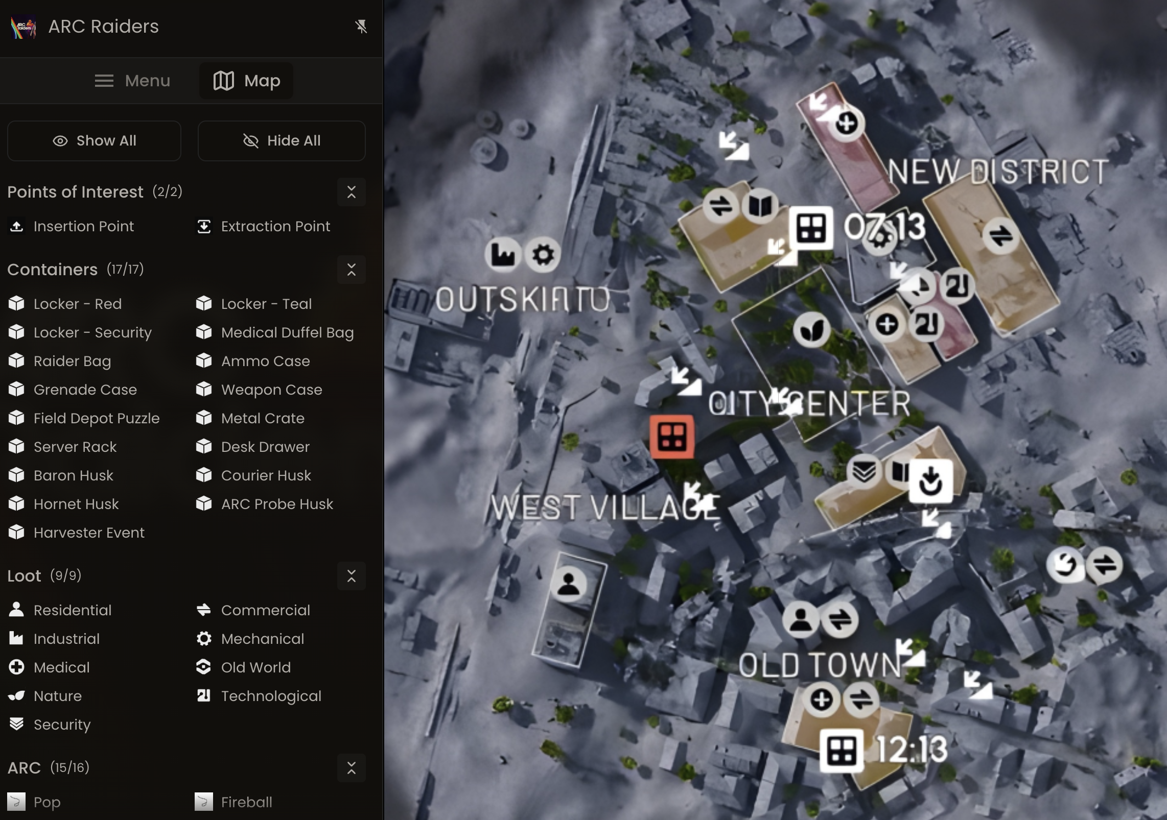 ARC Raiders Interactive Maps | MetaForge